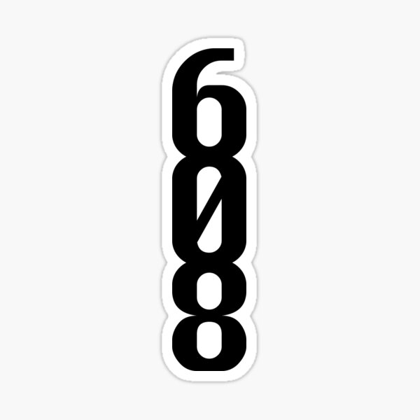 "608" Sticker for Sale by Jakman | Redbubble