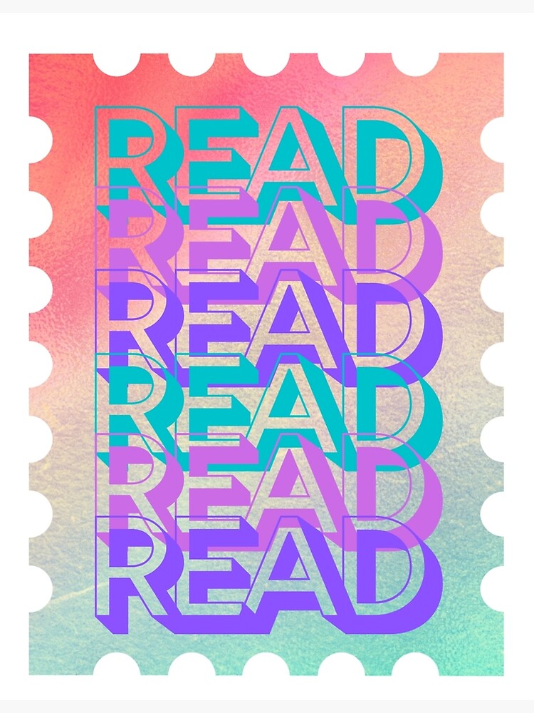 "Read Stamp" Poster for Sale by PrimeRibArt | Redbubble