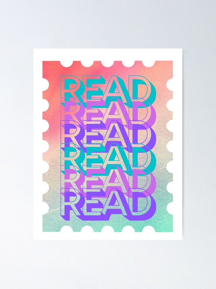 "Read Stamp" Poster for Sale by PrimeRibArt | Redbubble