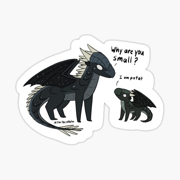 "Darkstalker and Moonwatcher " Sticker for Sale by Star-the-skela ...