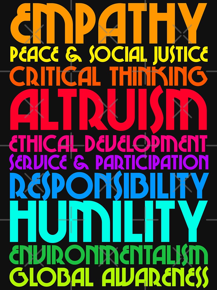 "The Ten Commitments // Humanist Values Design" Classic T-Shirt for ...