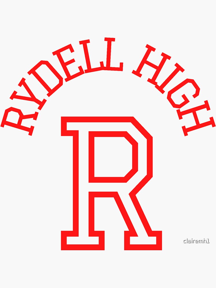 "Rydell High" Sticker for Sale by Claire Hunter | Redbubble