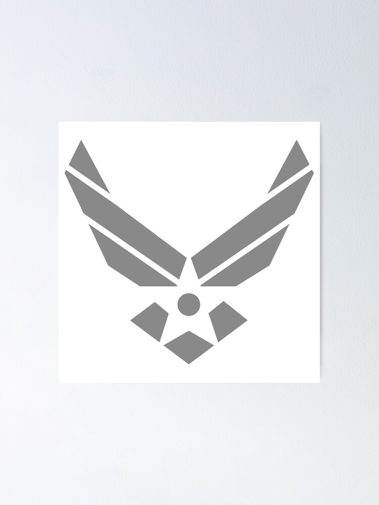 "US Air Force Logo - Gray Tan Beige U.S. Air Force Symbol Classic ...