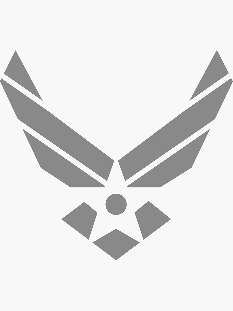"US Air Force Logo - Gray Tan Beige U.S. Air Force Symbol Classic ...