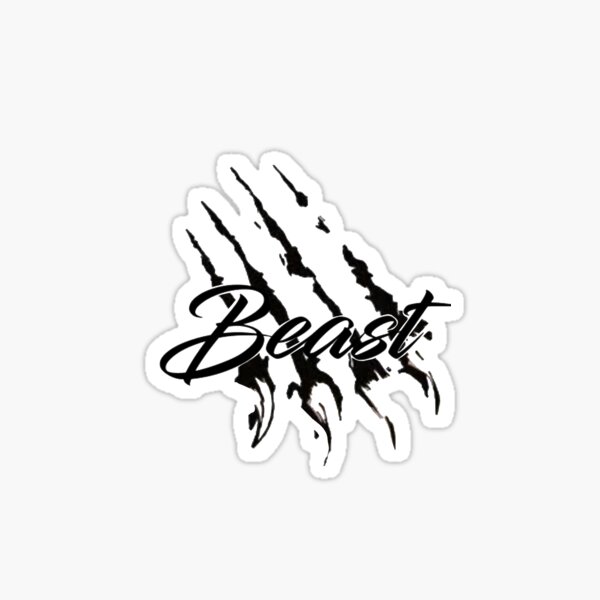 "Beast " Sticker for Sale by Charlotte Brunning | Redbubble