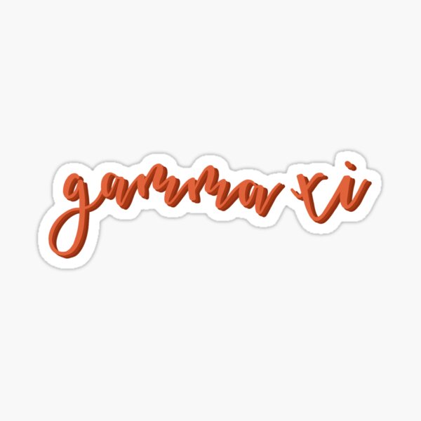 "Gamma Xi" Sticker for Sale by trrosen | Redbubble