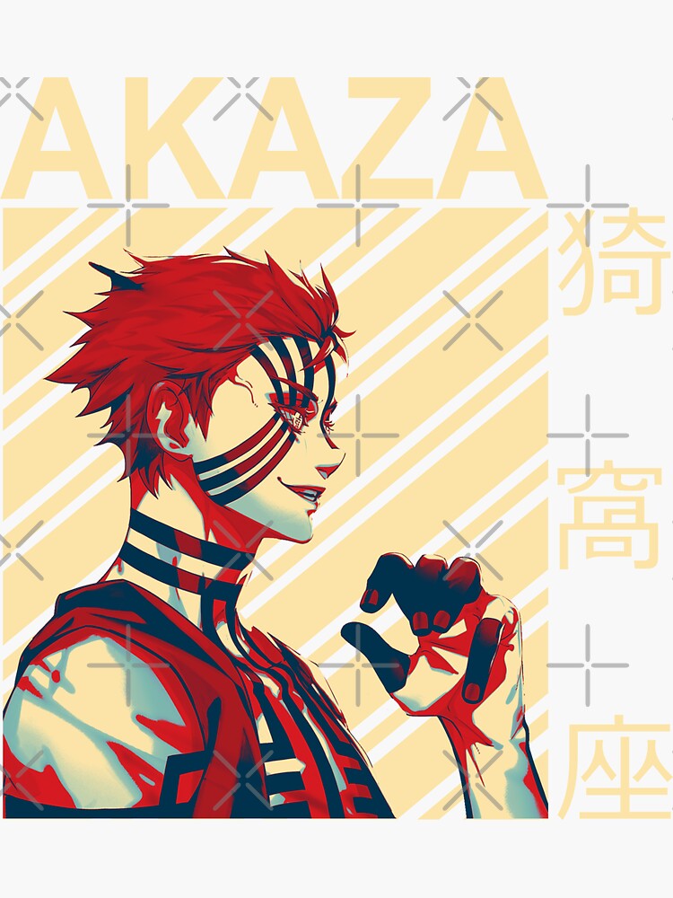 "Classic Akaza Prints " Sticker by Alexandra-Brown | Redbubble