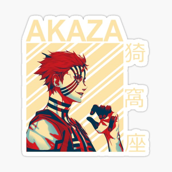 "Classic Akaza Prints " Sticker by Alexandra-Brown | Redbubble