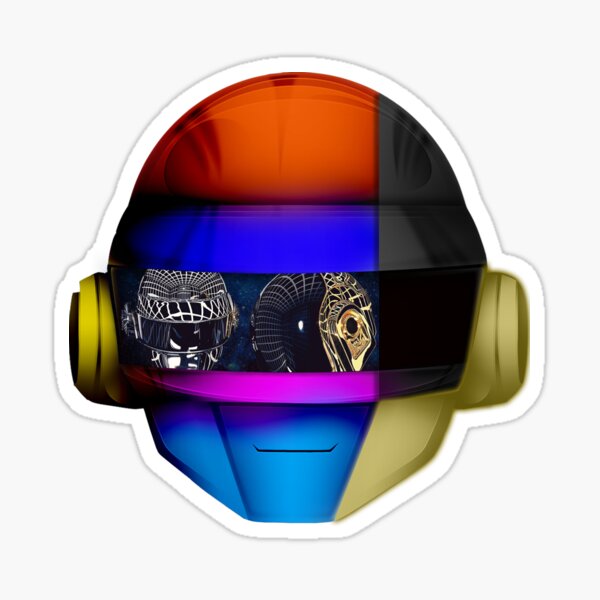 "daft punk wallpaper" Sticker by Mohamedeinoo | Redbubble