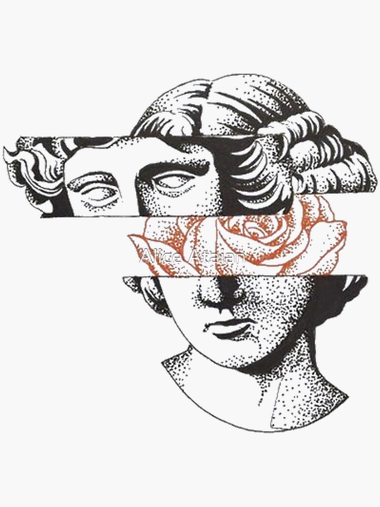 "Angsty art" Sticker for Sale by star-ford | Redbubble