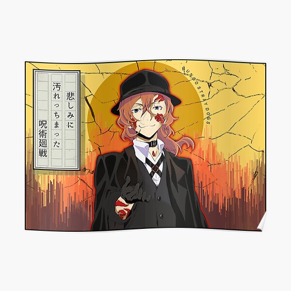 "Chuuya Nakahara Bungo stray dogs " Poster by niconek03 | Redbubble