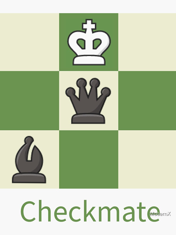 "Checkmate" Sticker for Sale by ModernX | Redbubble