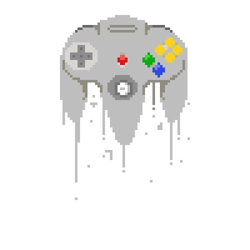 "Pixel N64 Controller" by Sera Bruton | Redbubble