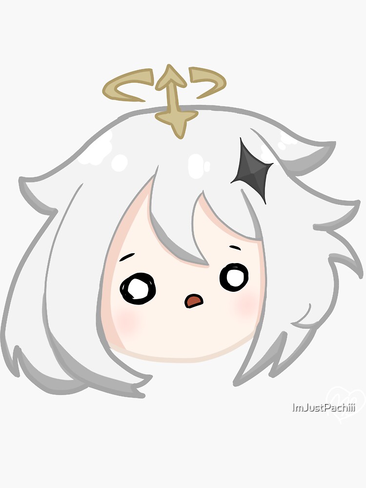 "Cute Derpy Paimon Genshin Impact" Sticker for Sale by ImJustPachiii ...