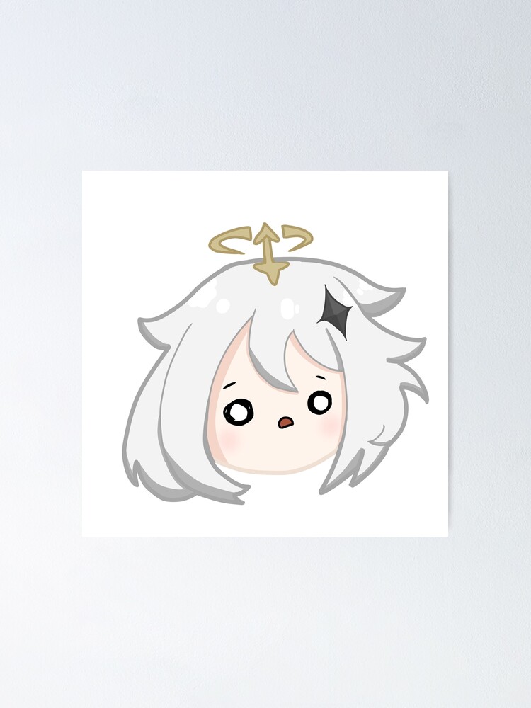 "Cute Derpy Paimon Genshin Impact" Poster by ImJustPachiii | Redbubble