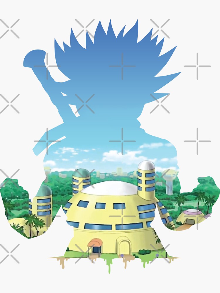 "Capsule Corps Trunks" Sticker by TeeTowArgh | Redbubble