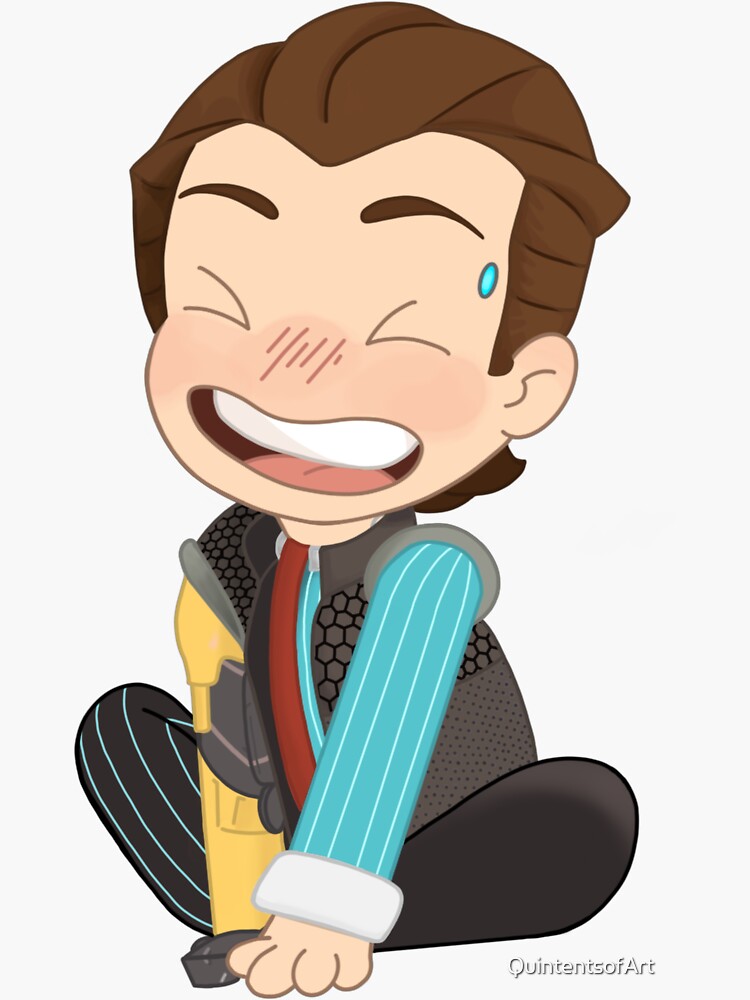 "Rhys Chibi (Tales from the Borderlands)" Sticker by QuintentsofArt ...