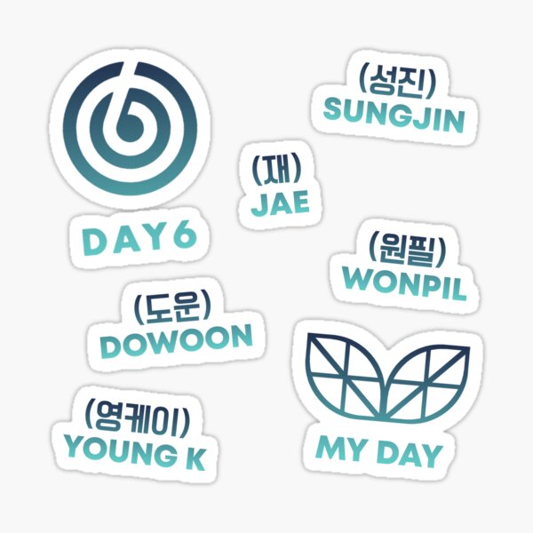 "DAY6 My Day - K-Pop Sticker Pack" Sticker for Sale by artsycore ...