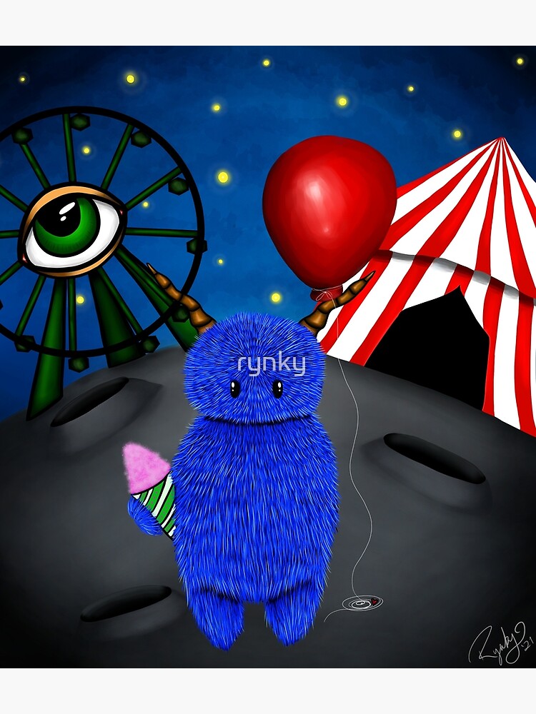 "Carnival Space Yeti" Poster by rynky | Redbubble