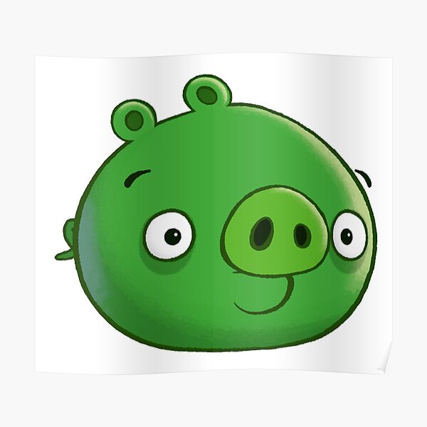 "green pig " Poster for Sale by devilrocks | Redbubble