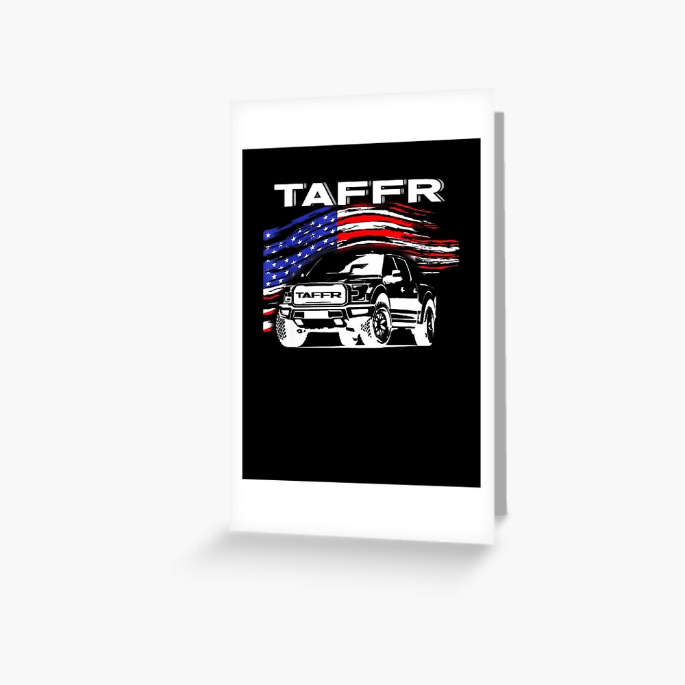 "TAFFR American Flag Pickup Truck Funny Viral Video Meme" Greeting Card ...