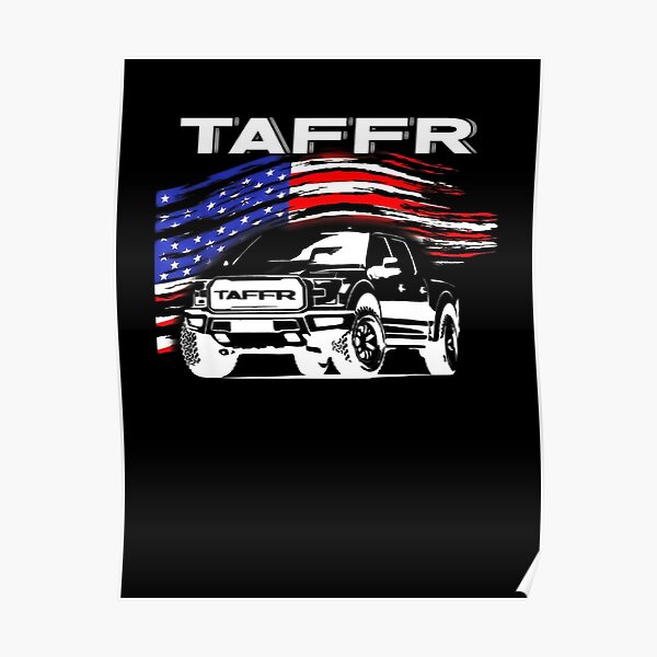 "TAFFR American Flag Pickup Truck Funny Viral Video Meme" Poster for ...