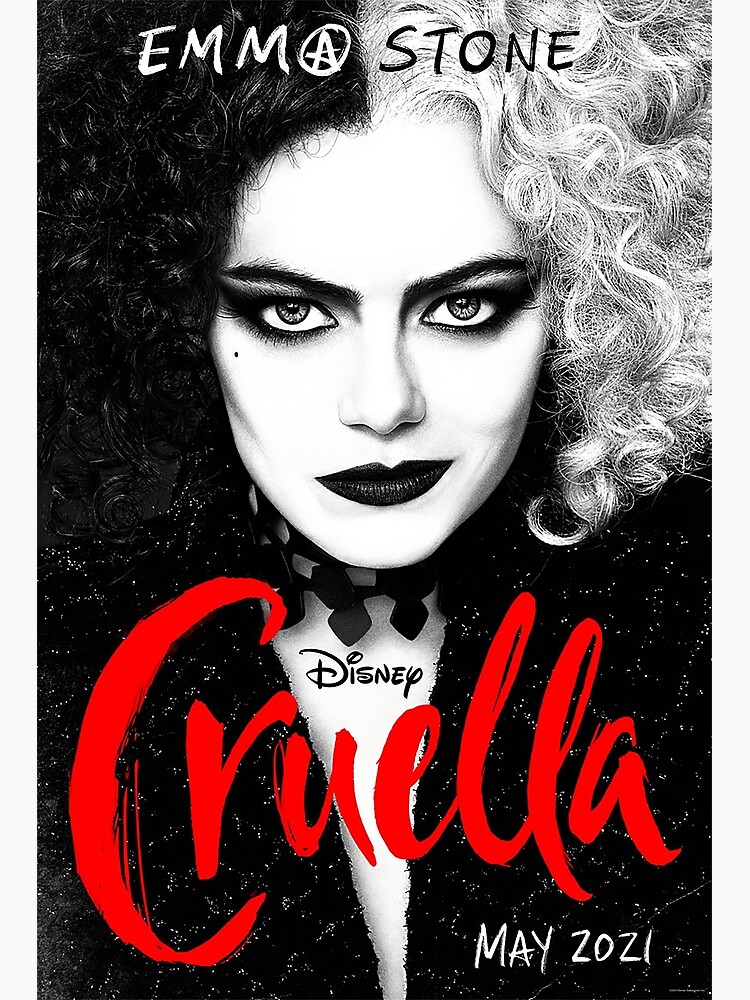 Disney Cruella Film Poster For Sale By Monaghanjames Redbubble