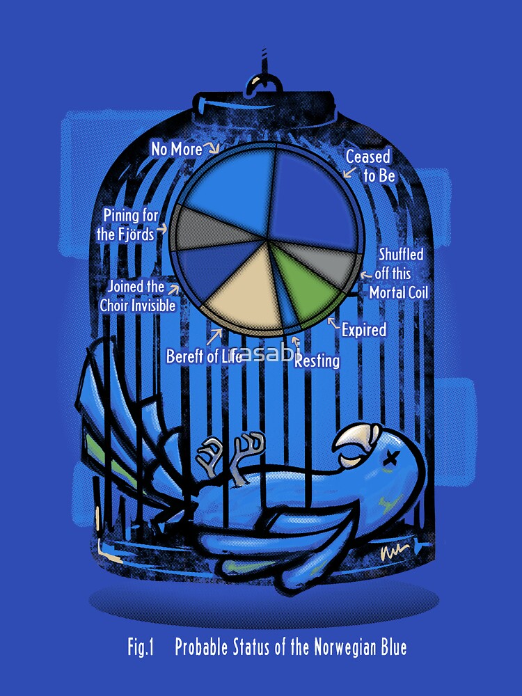 "A Dead Parrot By Any Other Name" Classic T-Shirt for Sale by rasabi ...