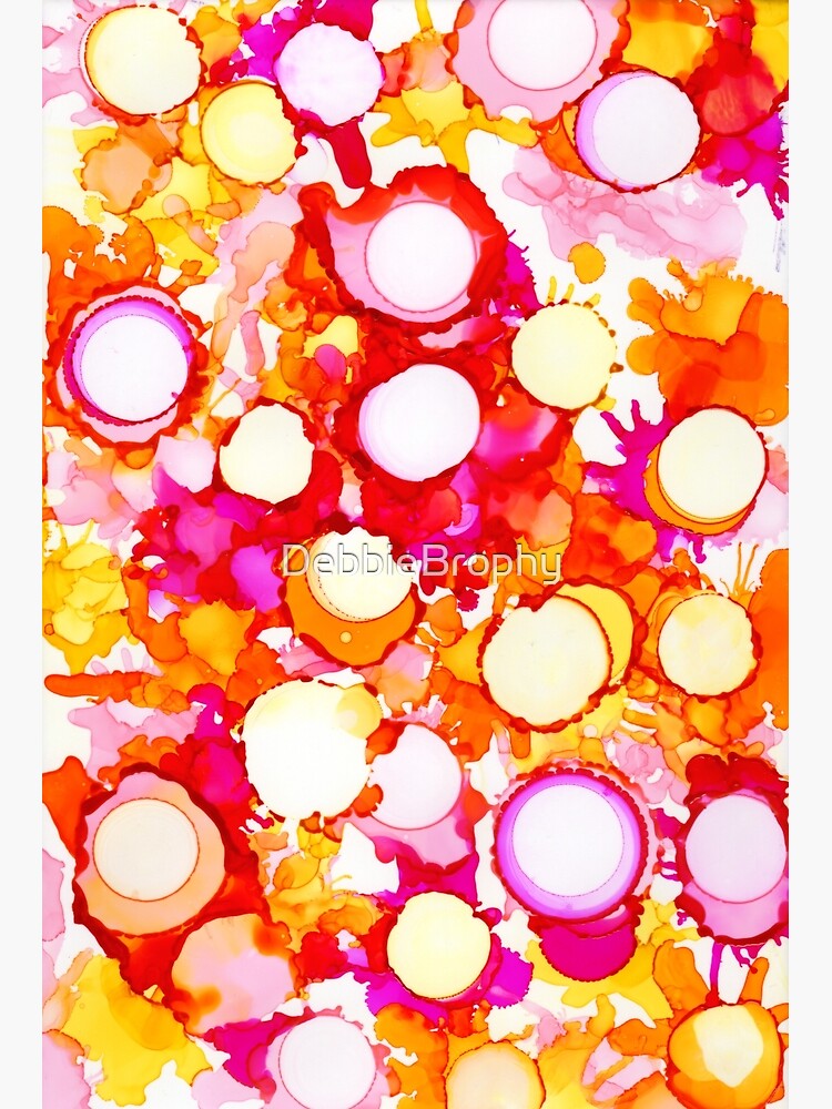 "Bright bubbles colourful cheerful happy unique random pink orange ...