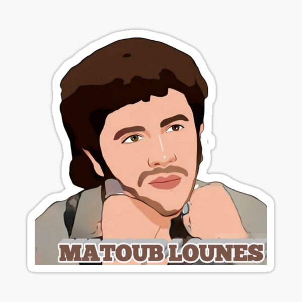 "Matoub lounes" Sticker by Izem54 | Redbubble