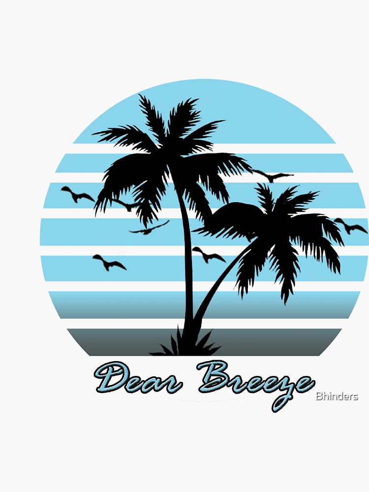 "Aesthetic Vaporwave Design(Dear Breeze)" Sticker by Bhinders | Redbubble