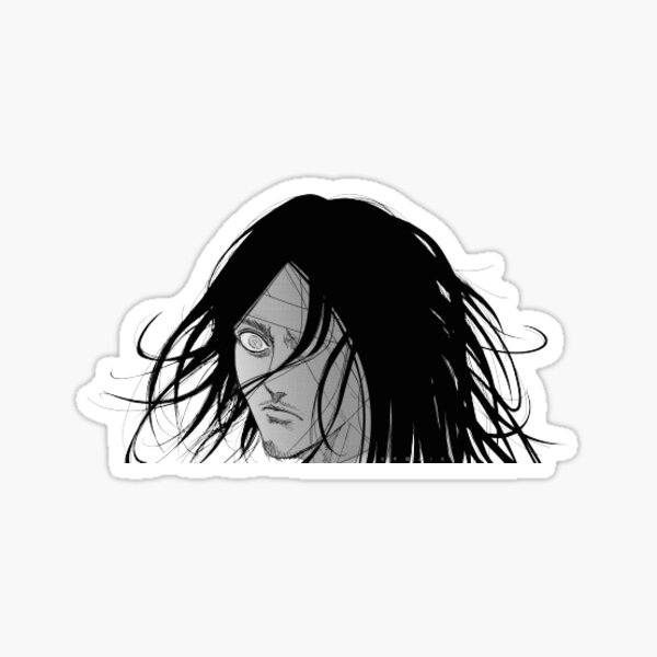 "Copie de Sticker Eren, SNK, AOT" Sticker by anniesync | Redbubble