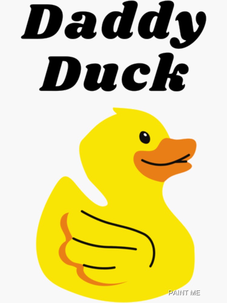 "Funny Daddy Duck Rubber Duck" Sticker by cep-lia | Redbubble