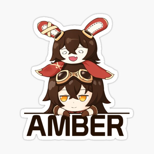 "Genshin Impact Amber Chibi" Sticker for Sale by Mathisberengar | Redbubble