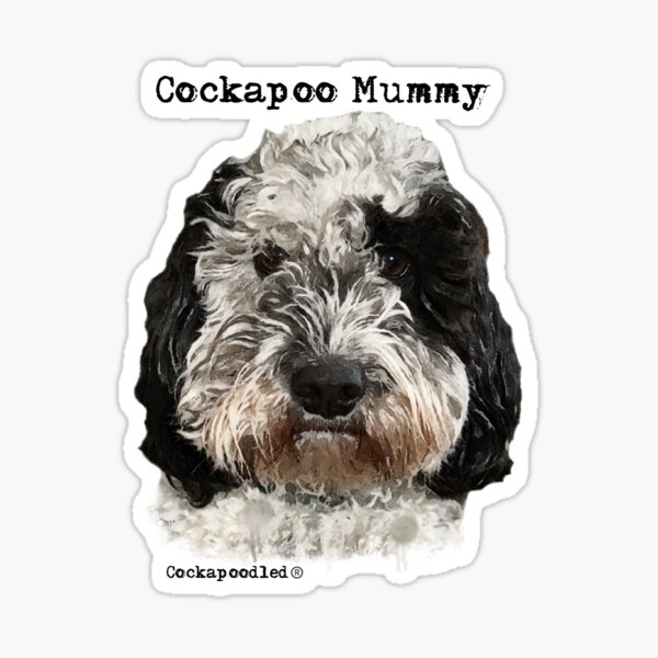 "Cockapoo Dog Mum" Sticker for Sale by cockapoodled | Redbubble