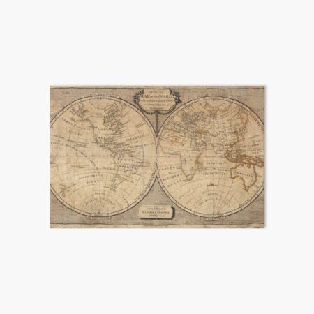 Lámina rígida «Mapas antiguos - Mapa del mundo» de KnightandMoon ...