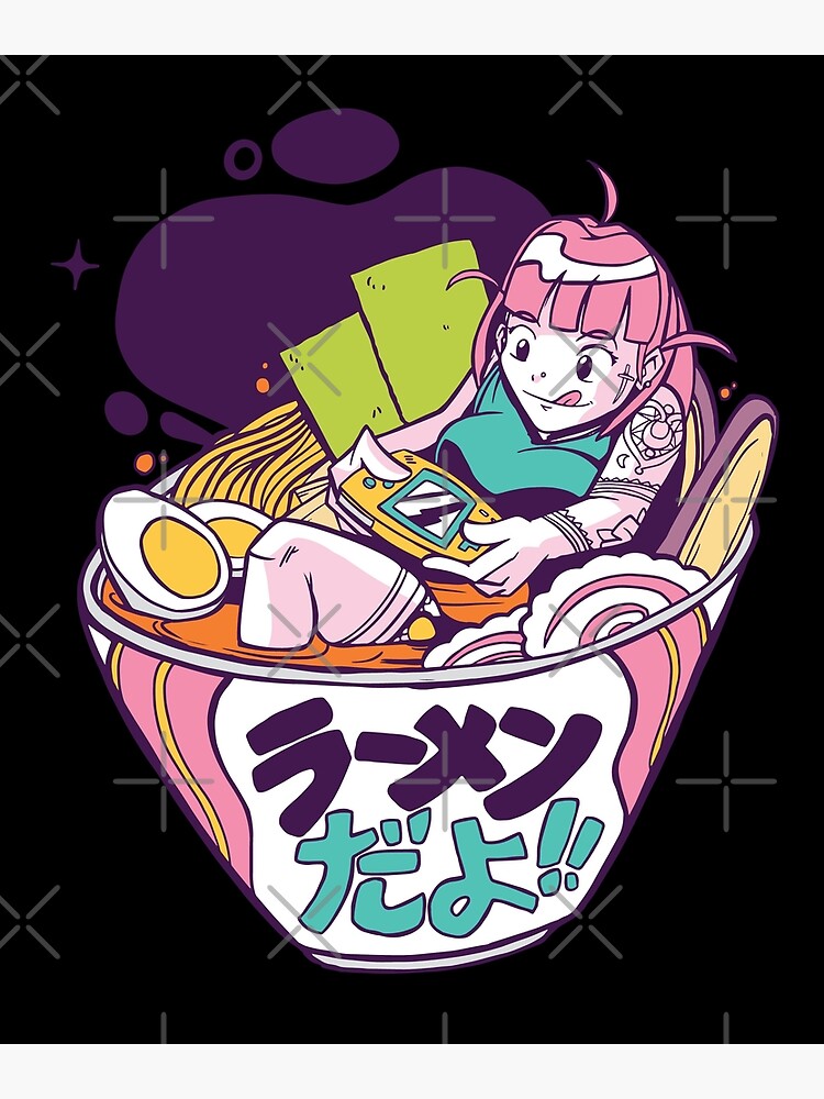 "Ramen Gaming Anime " Poster for Sale by turbineur | Redbubble