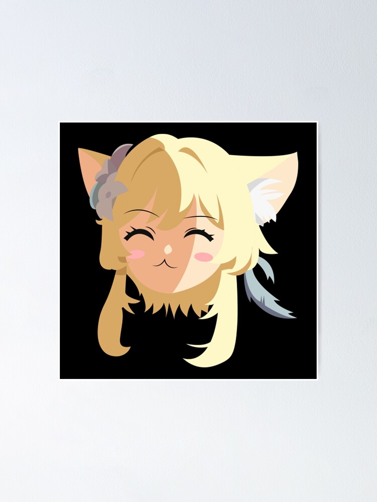"Lumine cat genshin impact" Poster for Sale by Mathisberengar | Redbubble