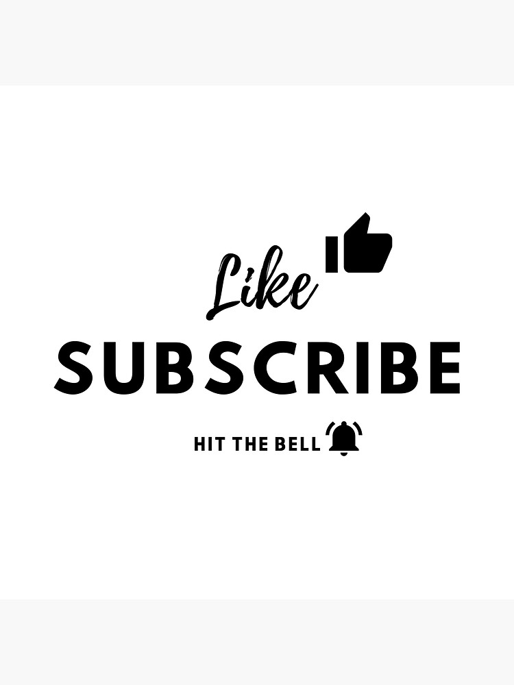 "Like Subscribe And Hit The Notification Bell" Sticker by Rochefoucauld ...