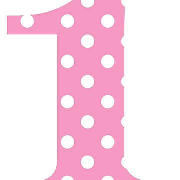 "Pink Polka Dot One" Magnet for Sale by BeachBumFamily | Redbubble