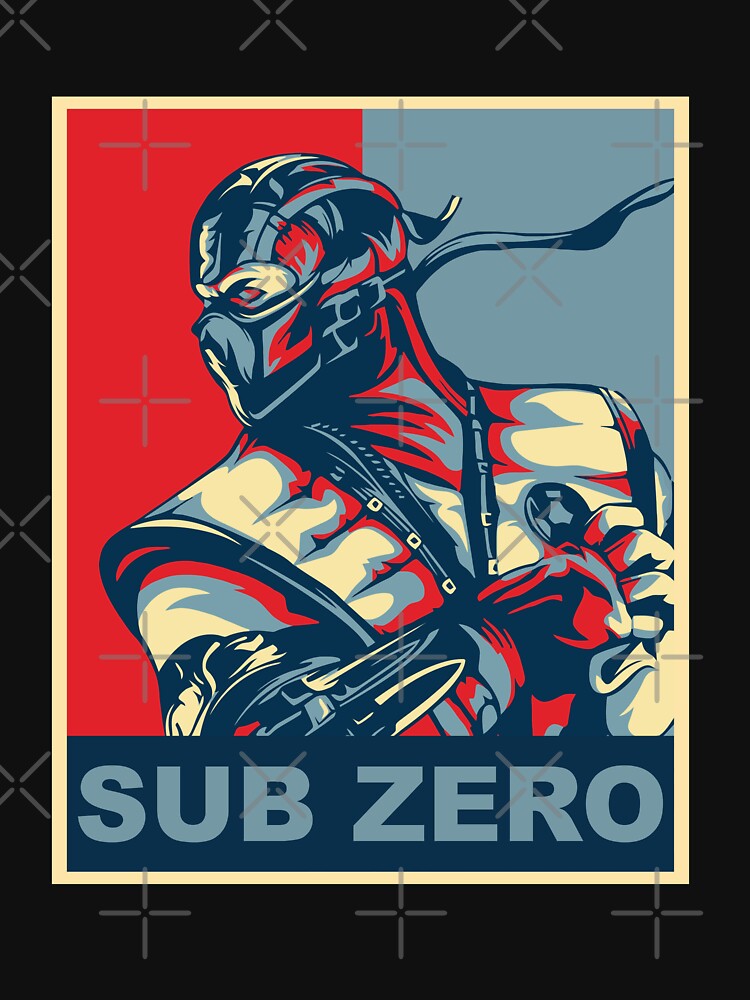 "Sub Zero Red and Blue" T-shirt for Sale by tainebbr | Redbubble | sub ...