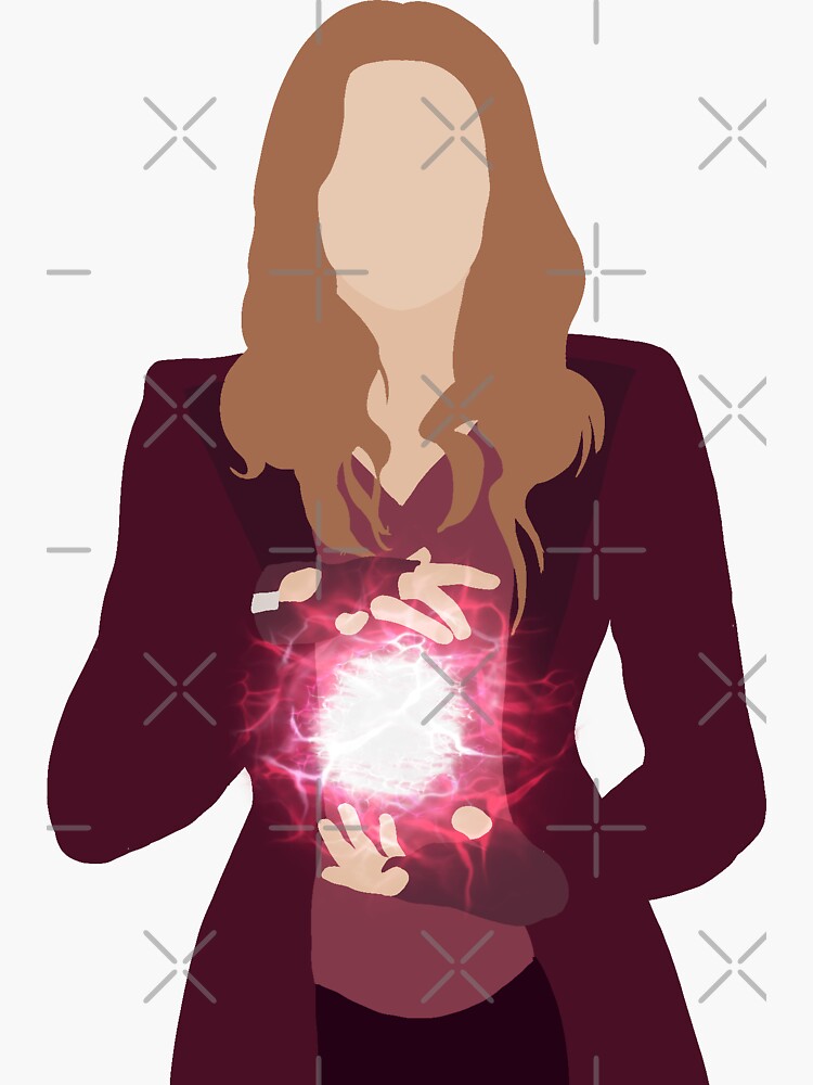 "Red magic Wanda" Sticker for Sale by gofundme | Redbubble