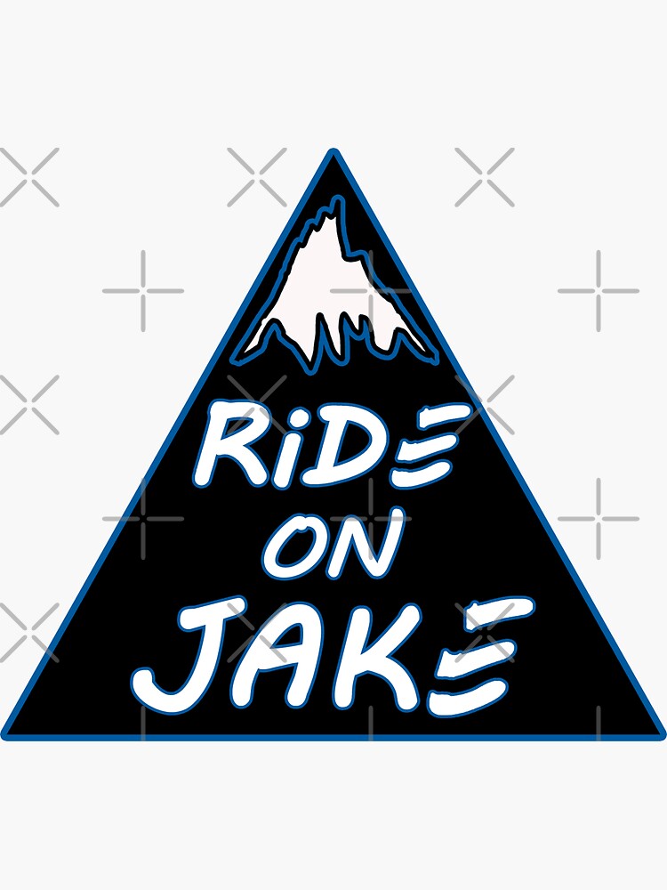 "Ride on Jake" Sticker for Sale by Rexoo | Redbubble