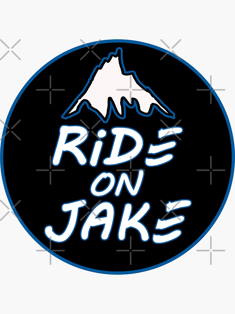 "Ride on Jake" Sticker for Sale by Rexoo | Redbubble