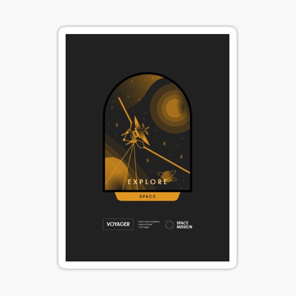 "Voyager Poster" Sticker for Sale by Made-For-Fun | Redbubble