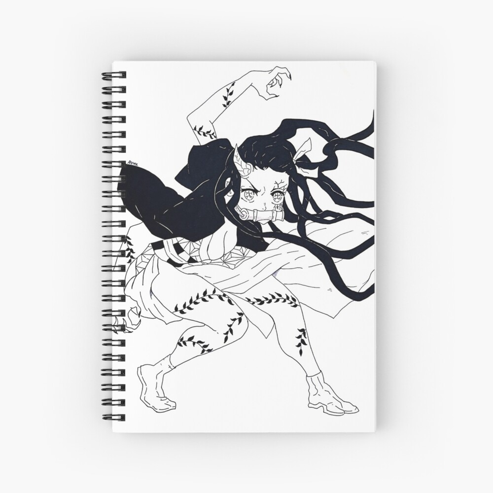 "Nezuko poster from demon slayer" Spiral Notebook by Annu-co-LTD ...