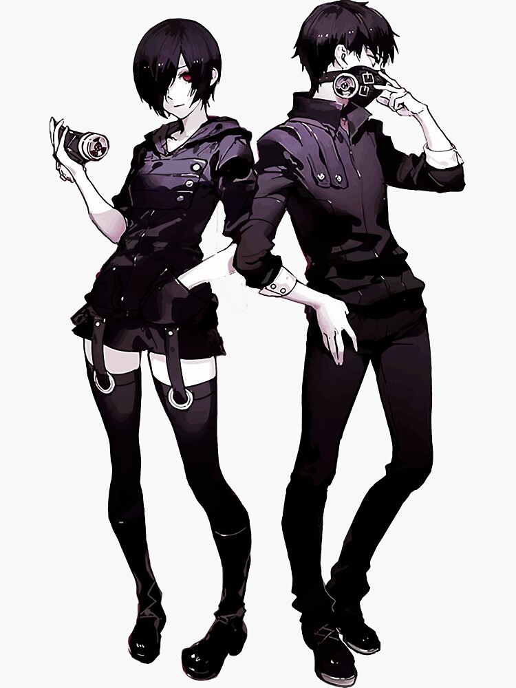 "kaneki ken and friend art" Sticker for Sale by ebbaosinski | Redbubble