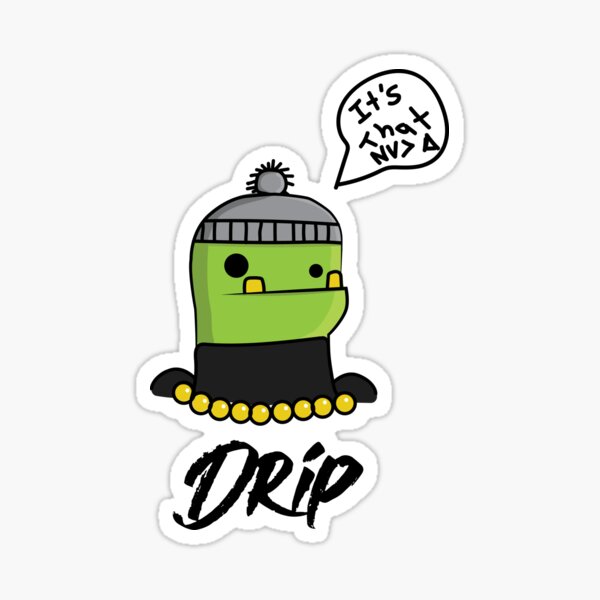 "Alien Drip" Sticker for Sale by NVDA | Redbubble