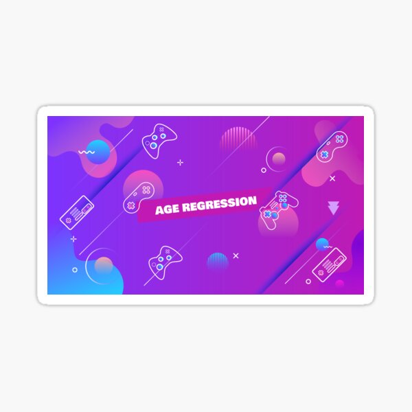 "Age Regression" Sticker for Sale by hoepusher | Redbubble