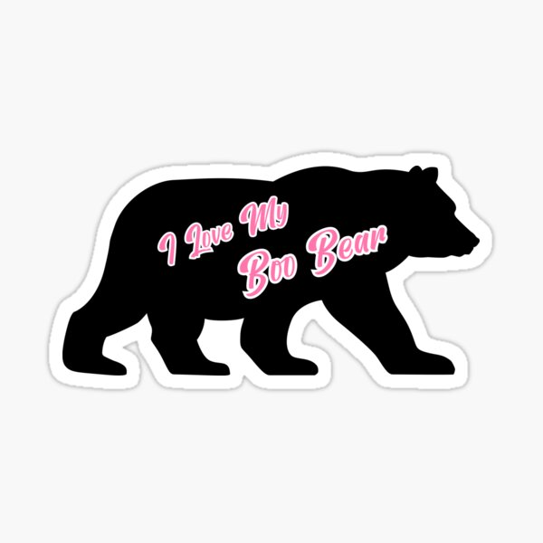 "I Love My Boo Bear " Sticker for Sale by tarkaittisak | Redbubble